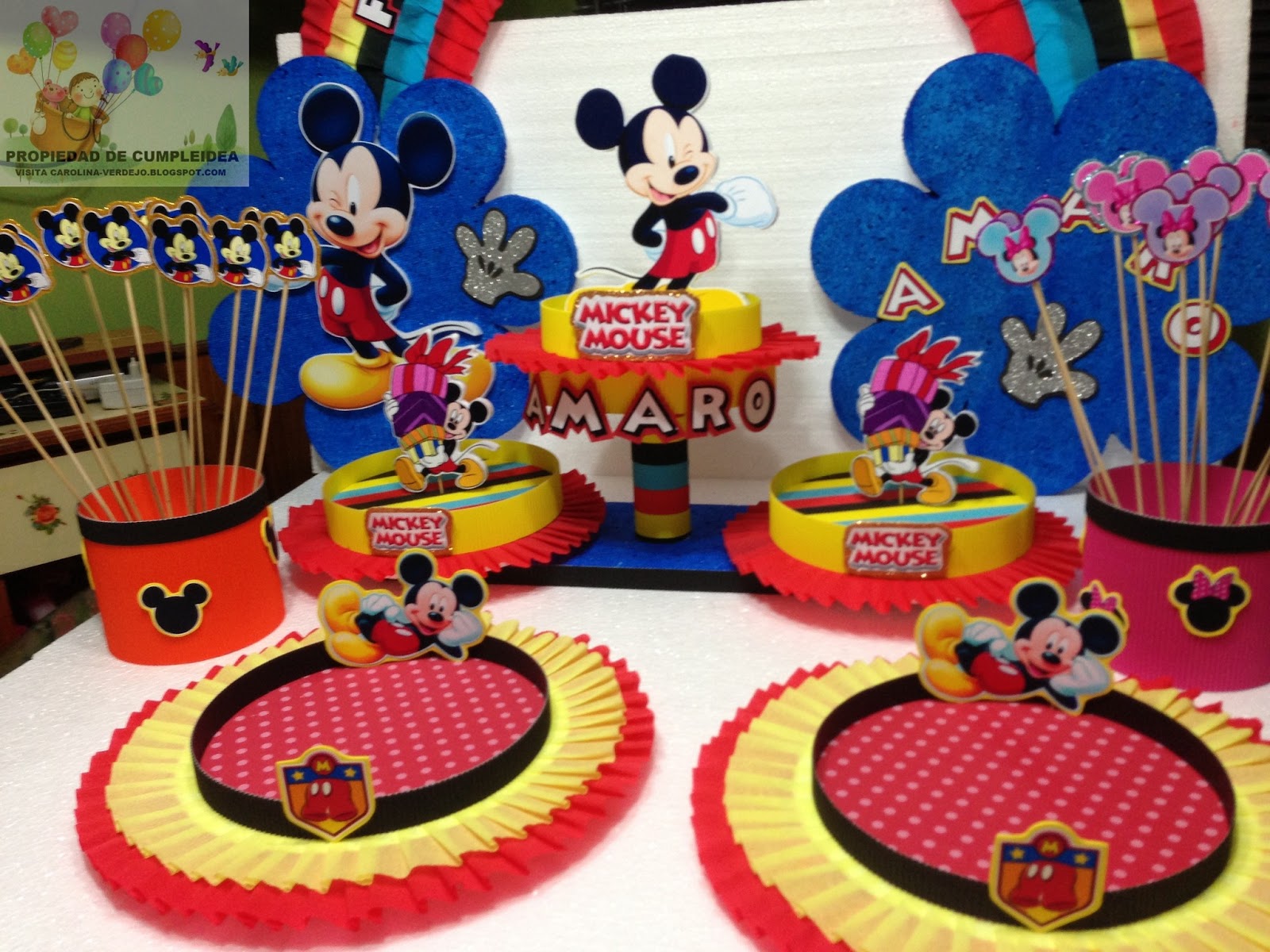 DECORACIONES INFANTILES: mickey mouse