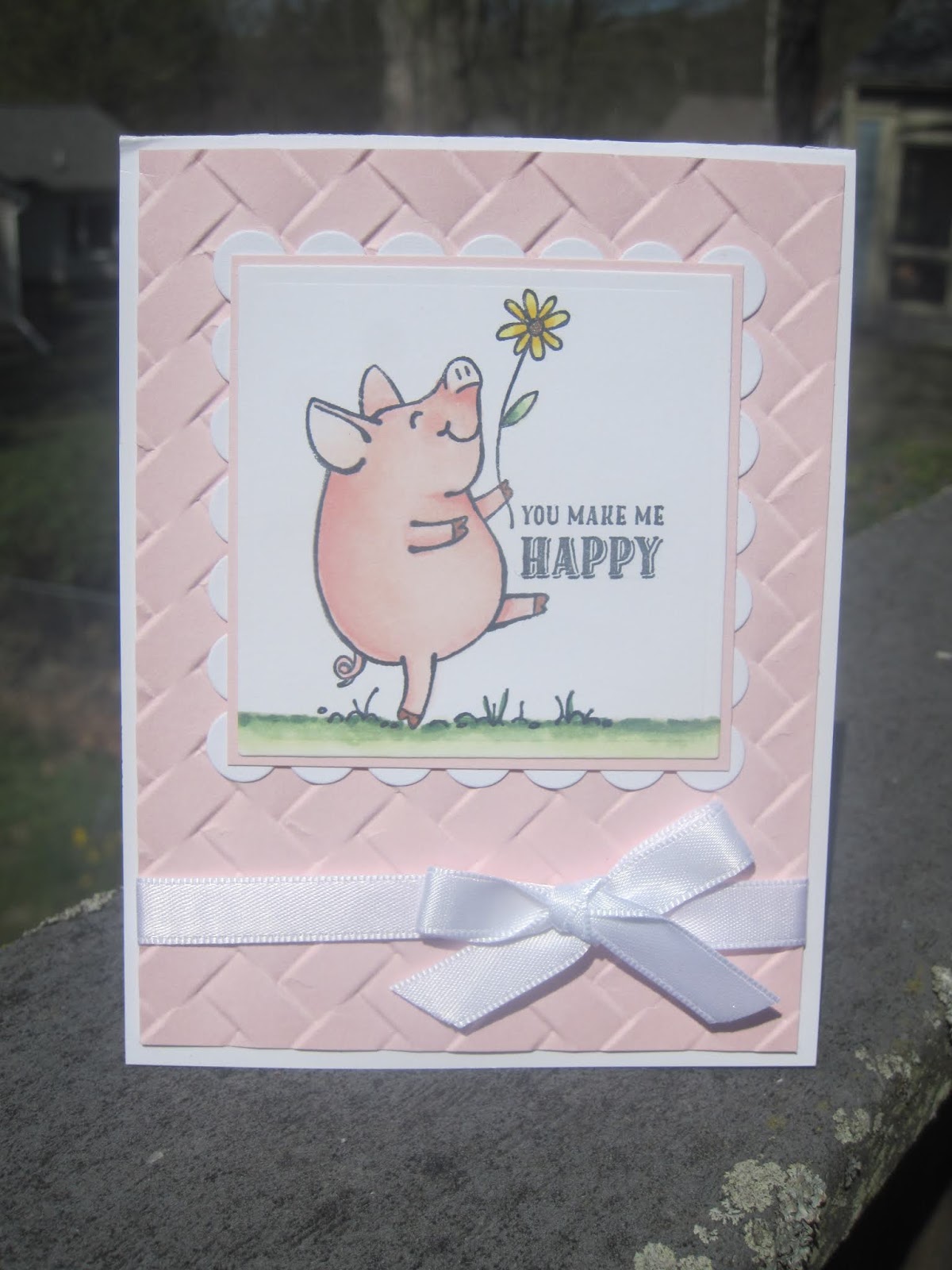 Purple Lake Stamps: Happy Pig