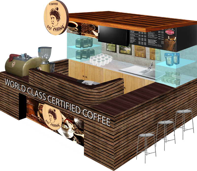 Nichography: Graphic Design - Doi Chaang Coffee Kiosk Proposal