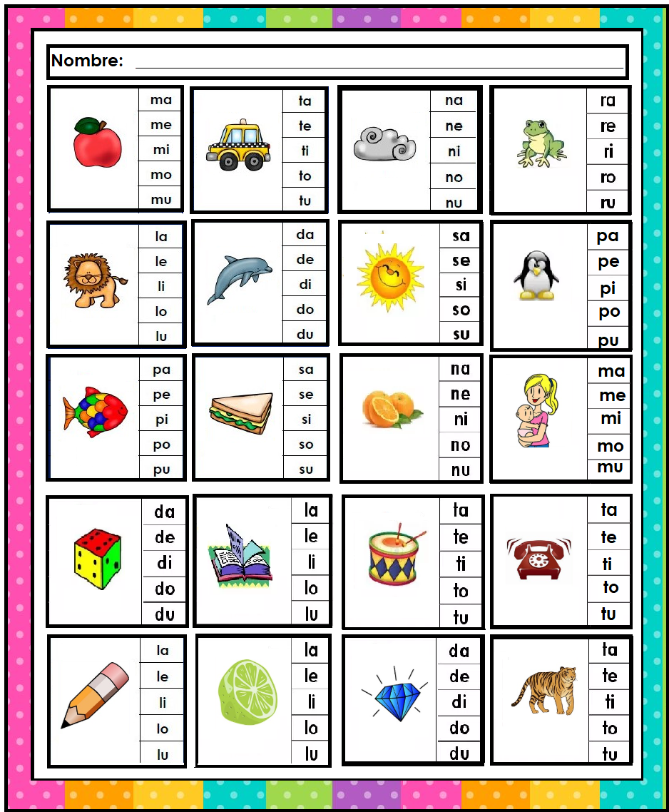 MI GRADO PRIMERO: Examen de las letras M-S-P-L-T-D-N-R