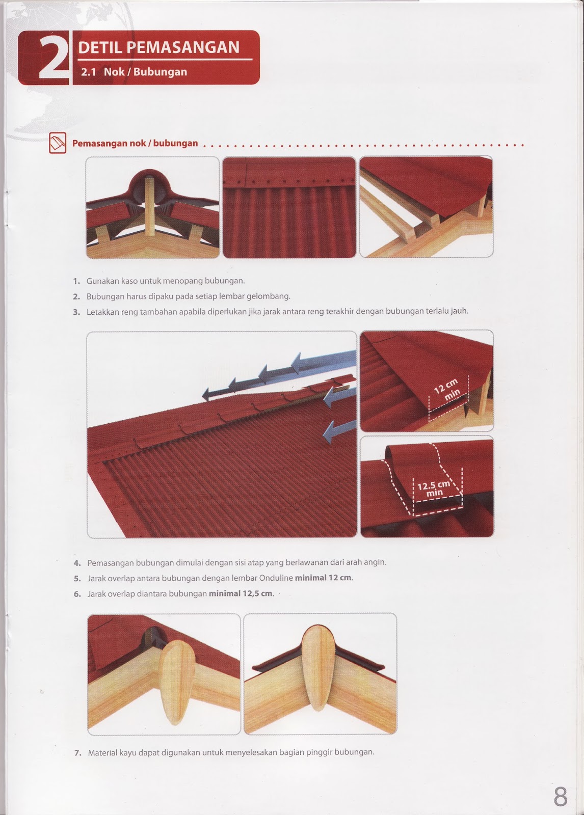 BROSUR PEMASANGAN ATAP BITUMEN ONDULINE | Brosur Material