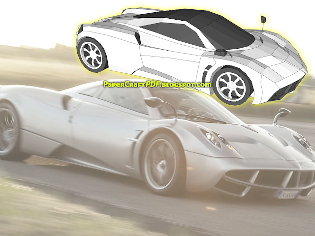 Pagani HUAYRA Sports Car Papercraft - Download PAPERCRAFT Templates