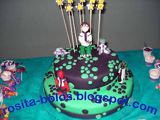 Blog da Rosita: BOLO BEN 10 (BONECOS DE PASTA AMERICANA )