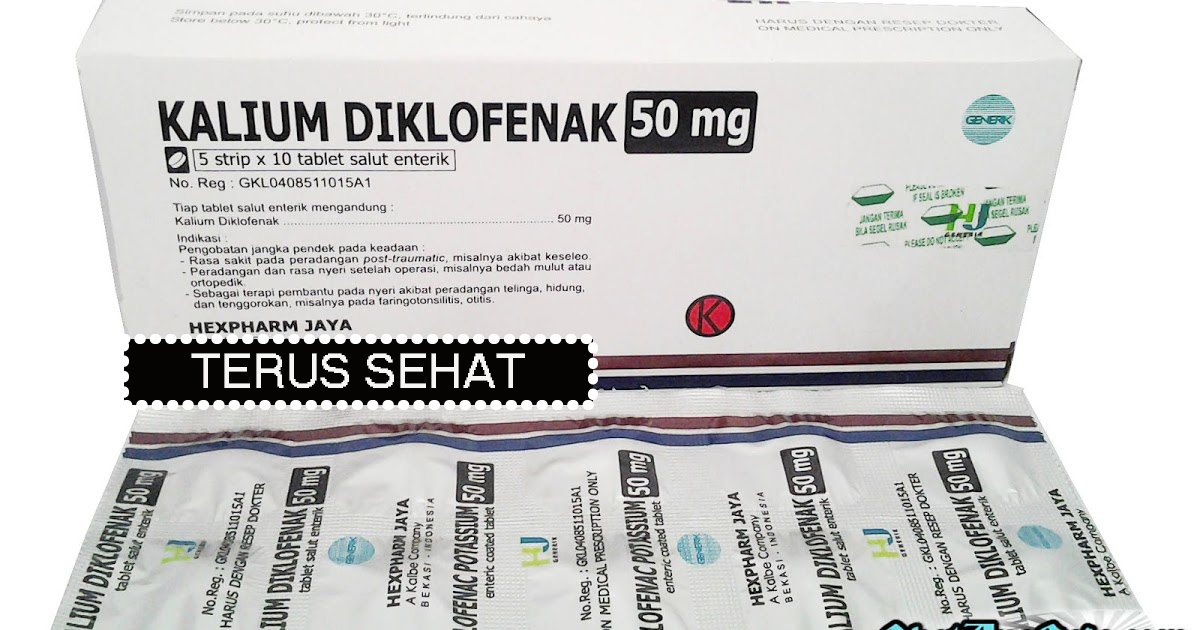 Dosis, Efek Samping Dan Cara Mengkonsumsi Obat Kalium Diklofenak ...