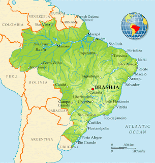 BRAZIL - GEOGRAPHICAL MAPS OF BRAZIL
