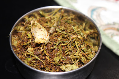 Saanvis food: Beera Pottu Fry / Ridge gourd peel fry