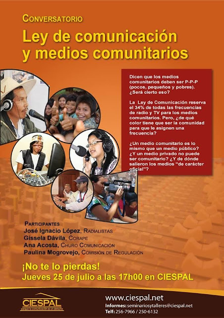 El Churo Conversatorio Ley De Comunicación Y Medios Comunitarios