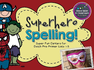 Once Upon A Classroom: Superhero Spelling & A Bookmark Freebie!