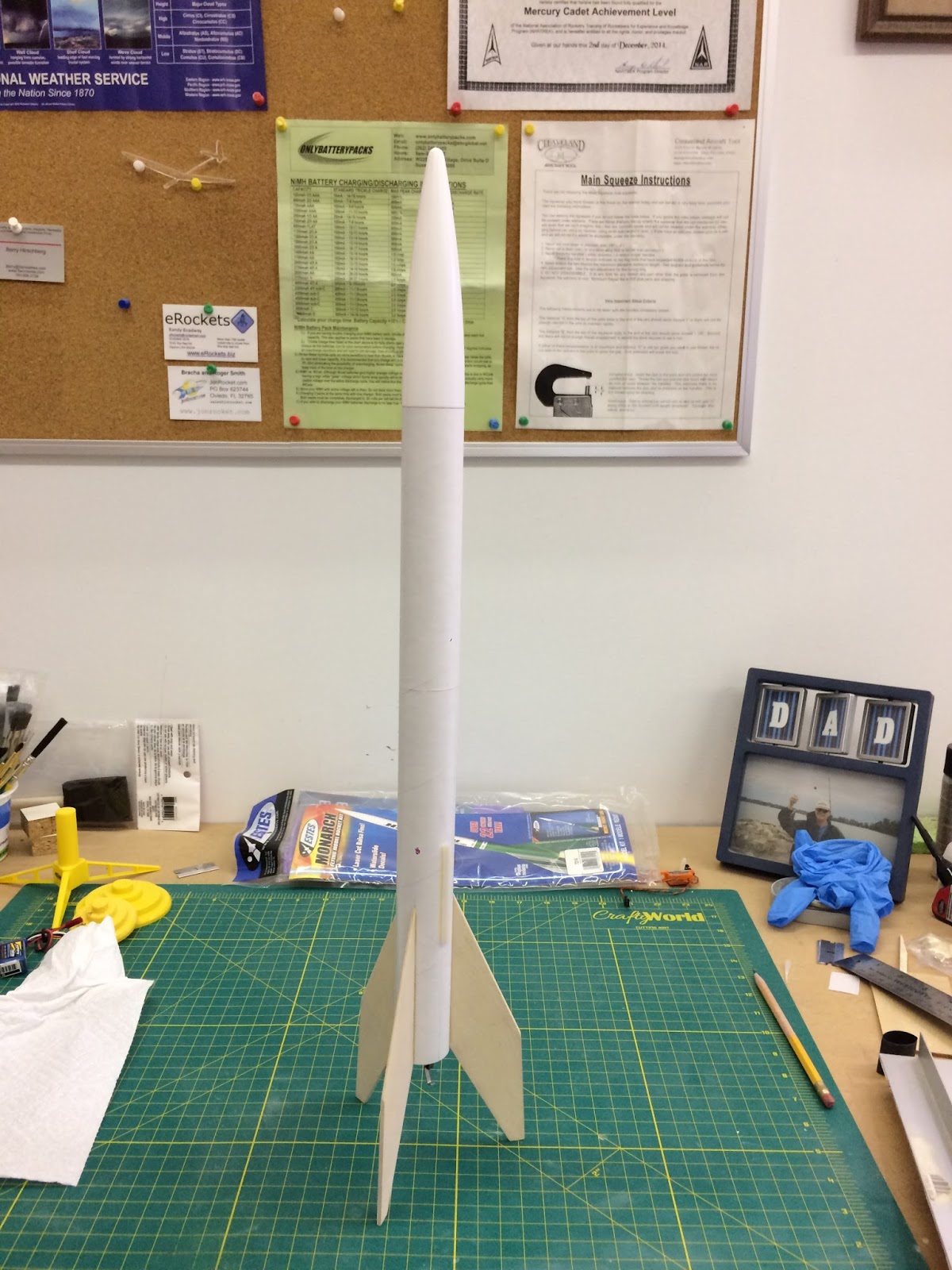 BRS Hobbies Blog: Estes Monarch Model Rocket Build, Part 2