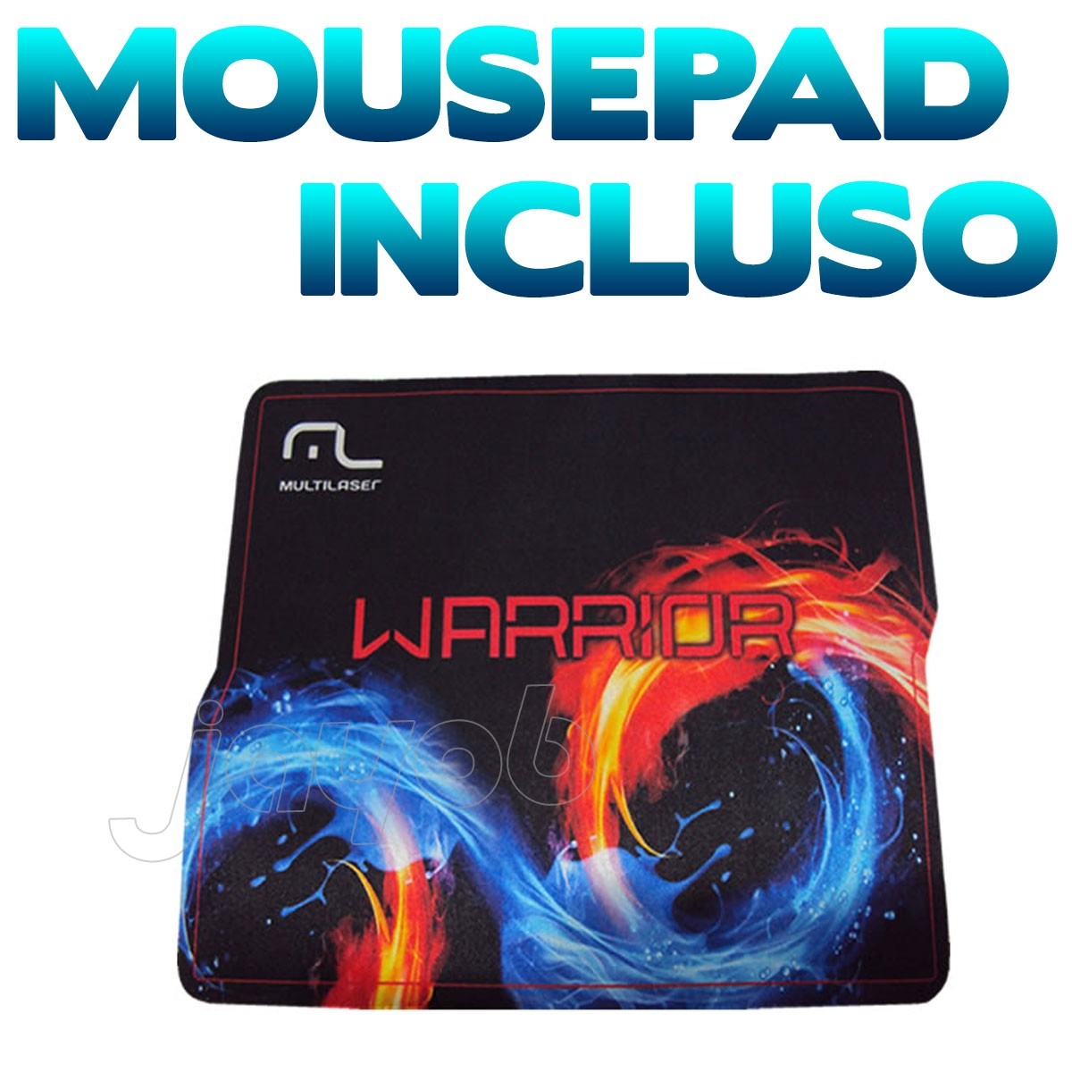 Mouse Warrior Gamer Com 8 Botoes 3200 Dpi Multilaser Mo191