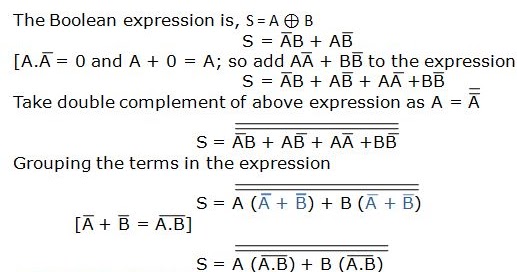 INSTRUMENTATION IN A NUTSHELL: Implementation of Half Adder with NAND gates