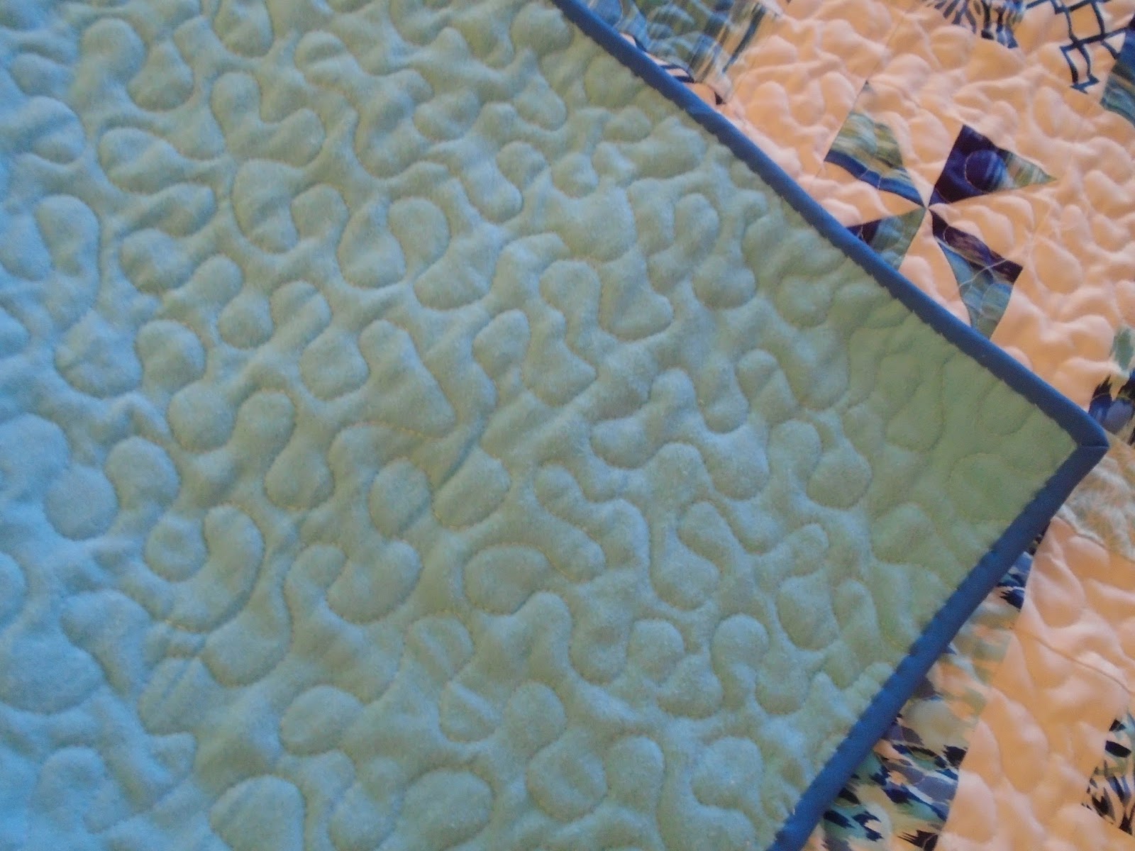Little Bunny Quilts: Finished Blue Breeze Baby Quilt