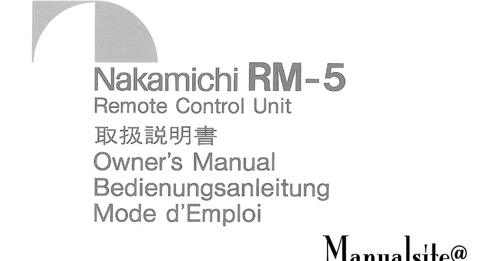 マニュアルサイト詳細館1号館: RM-5