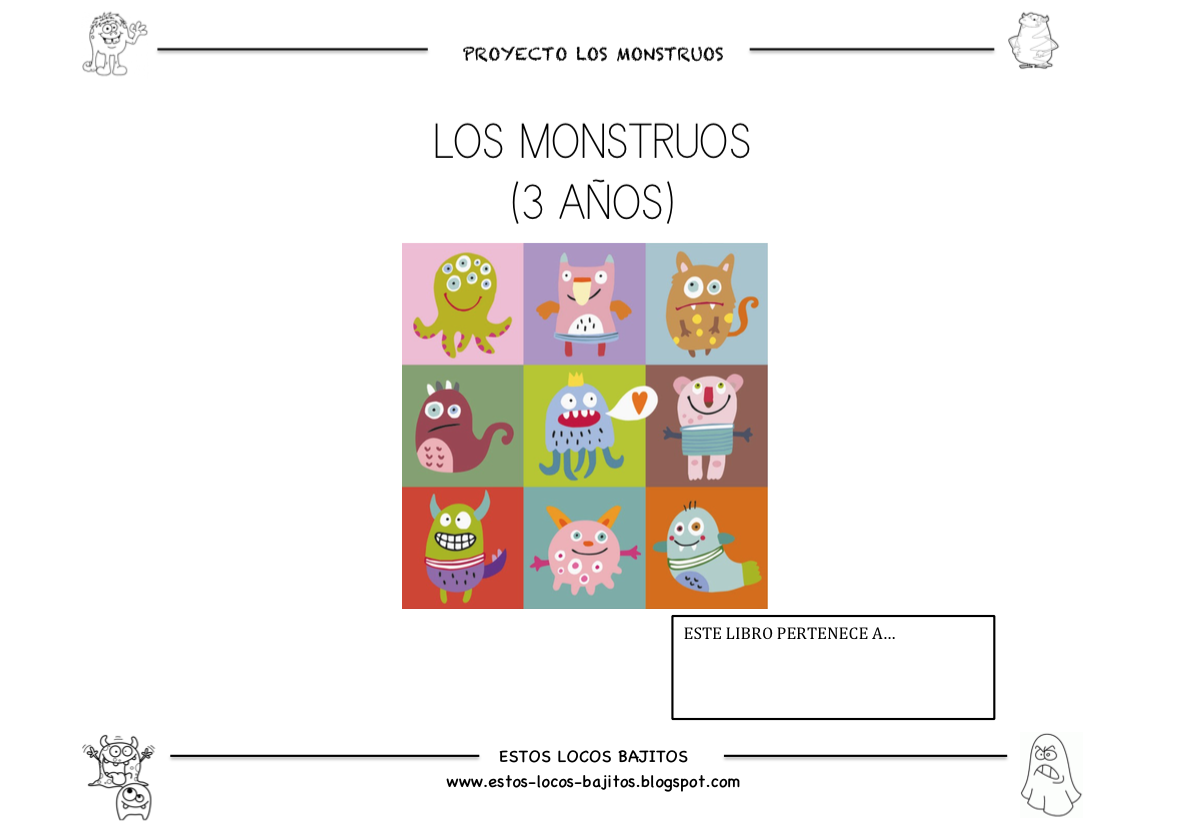 ESTOS LOCOS BAJITOS: FICHAS DEL PROYECTO LOS MONSTRUOS