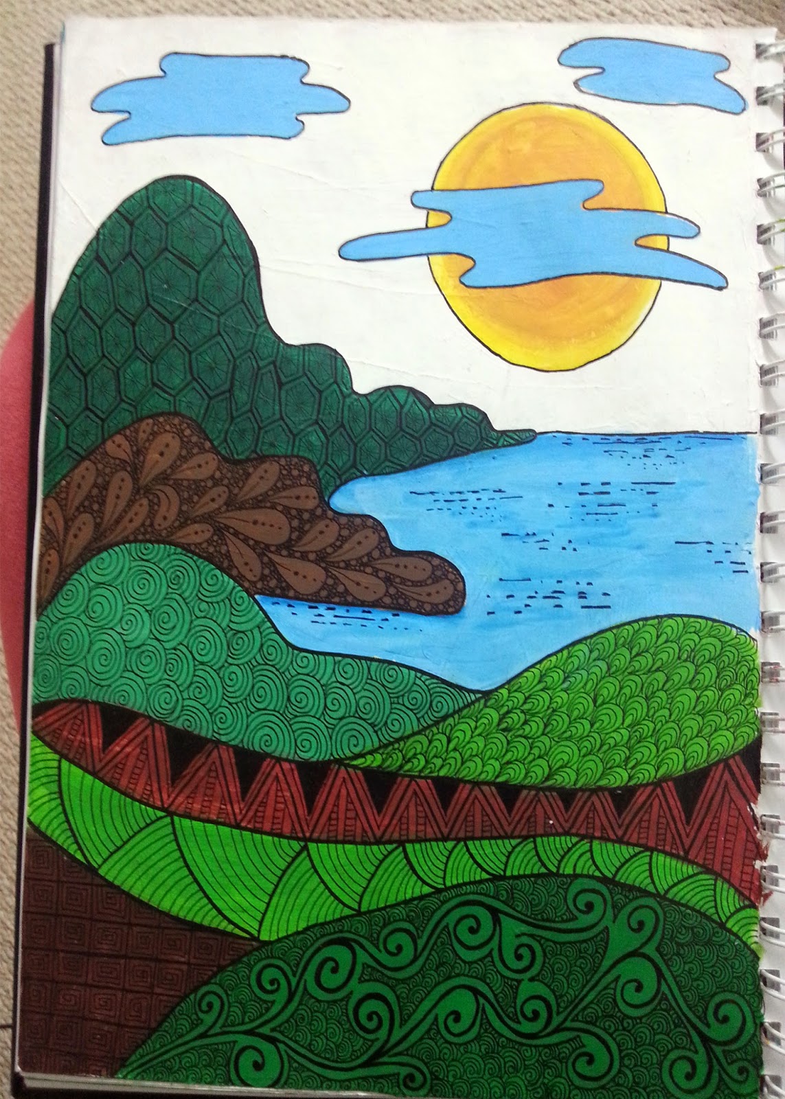 Completely Handmade......: Tangled Landscape