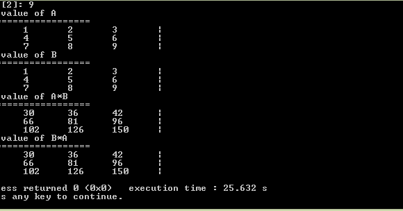 Maths Programs: Static Multiplication