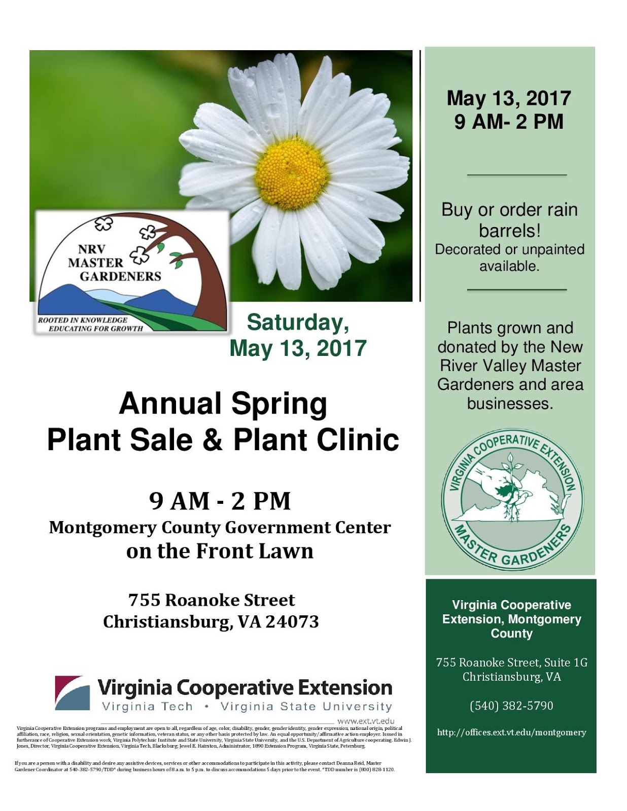 Virginia Cooperative Extension Master Gardener Program: Annual Spring Plant Sale and Plant ...