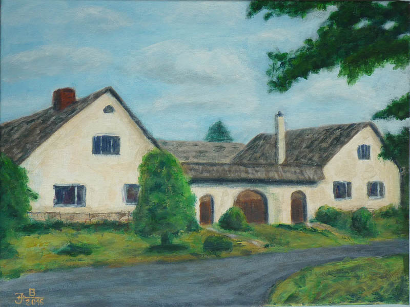 Smash Spring Art: Acrylic painting "Home"