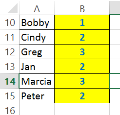 Tips-tips Rumus Excel: Horizontal Counting