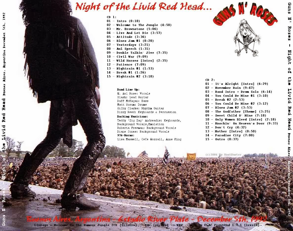 FRESH & ALIVE! - En Vivo Y En Directo.: Guns N' Roses - Night of the ...
