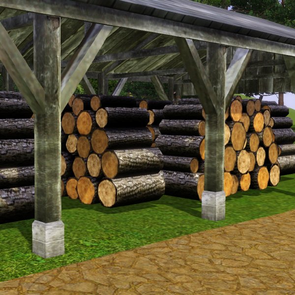 Simming in Magnificent Style: Wood cutter 2. wood pile for CAW