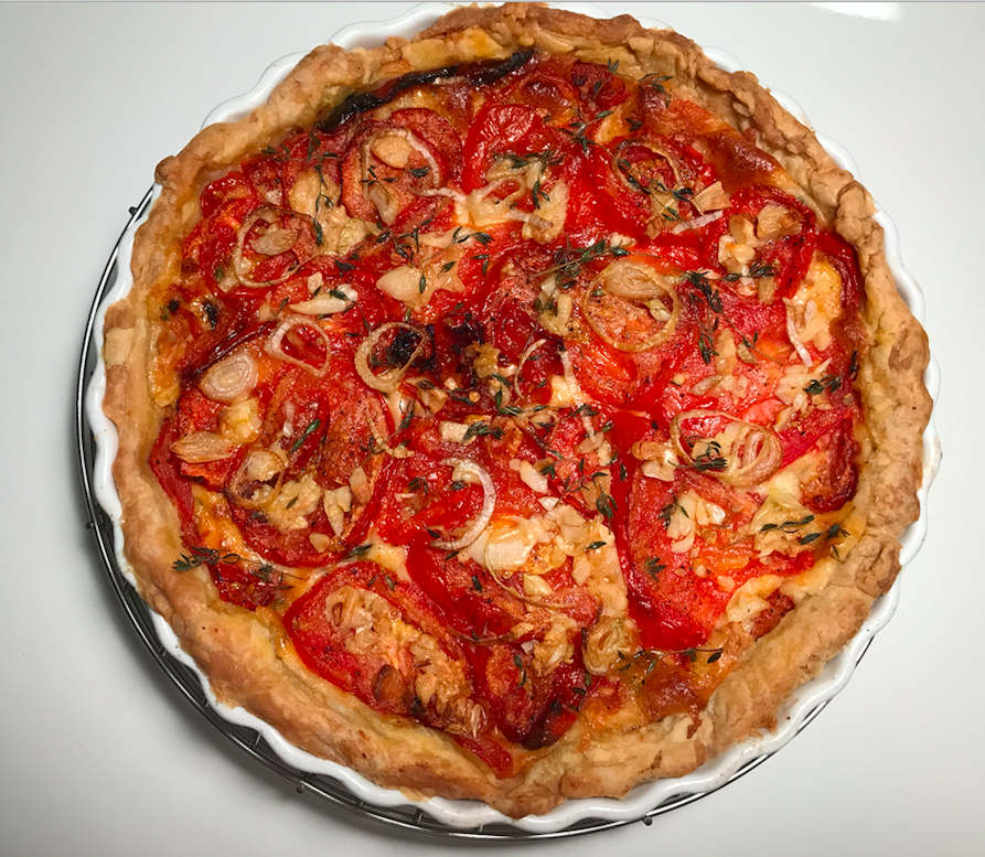 L.A. PIE STORY: TOMATO AND ROASTED GARLIC PIE