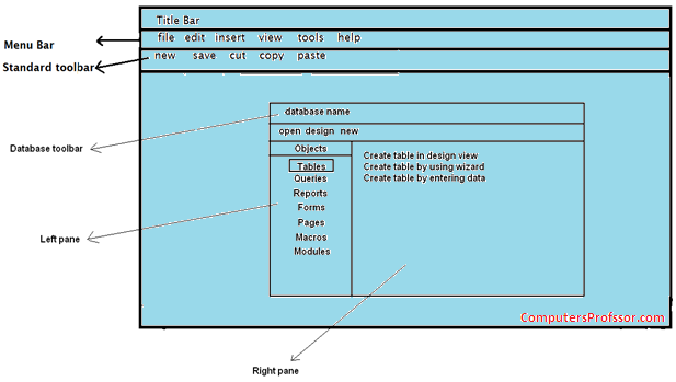 Explain the Over View of MS Access Application? | Computers Professor