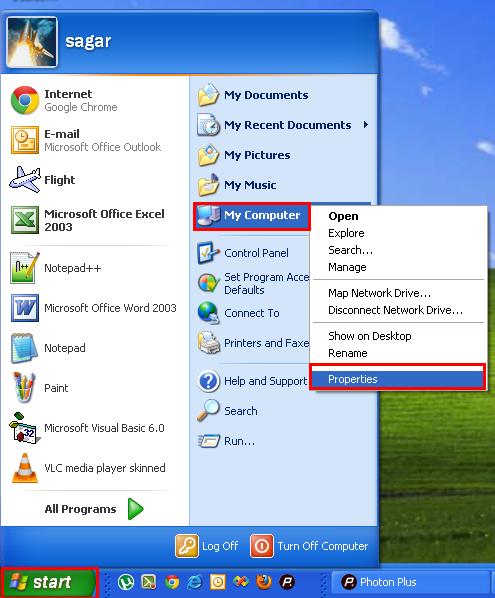 Windows XP: How to find computer name in Windows xp