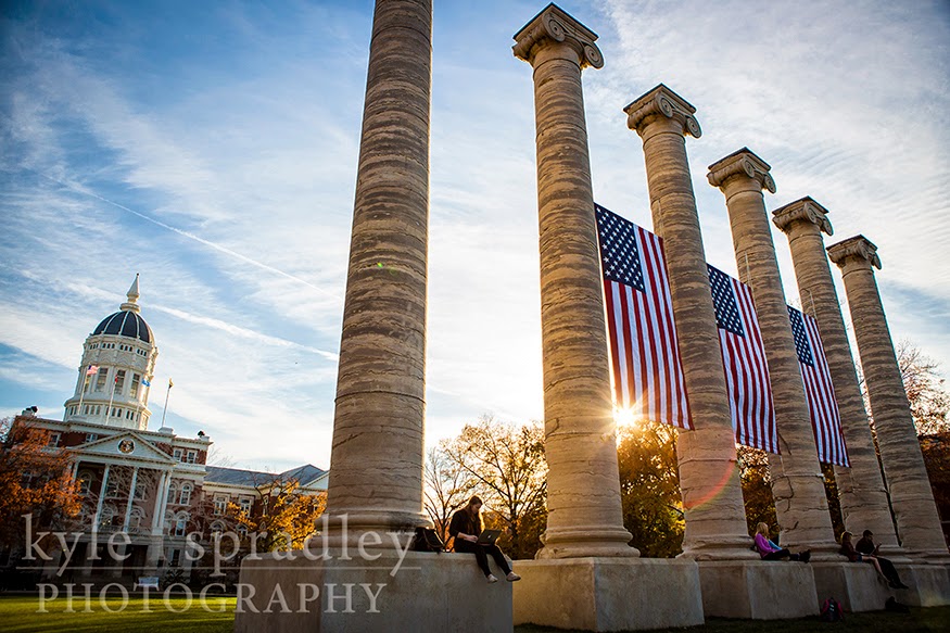Kyle Spradley Photography Blog: Flags on the Columns for Veteran's Day ...