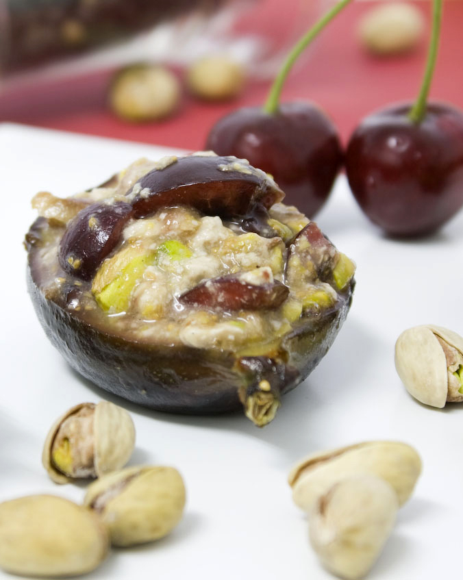 e-cocinablog: Brevas con cerezas, pistachos y foie