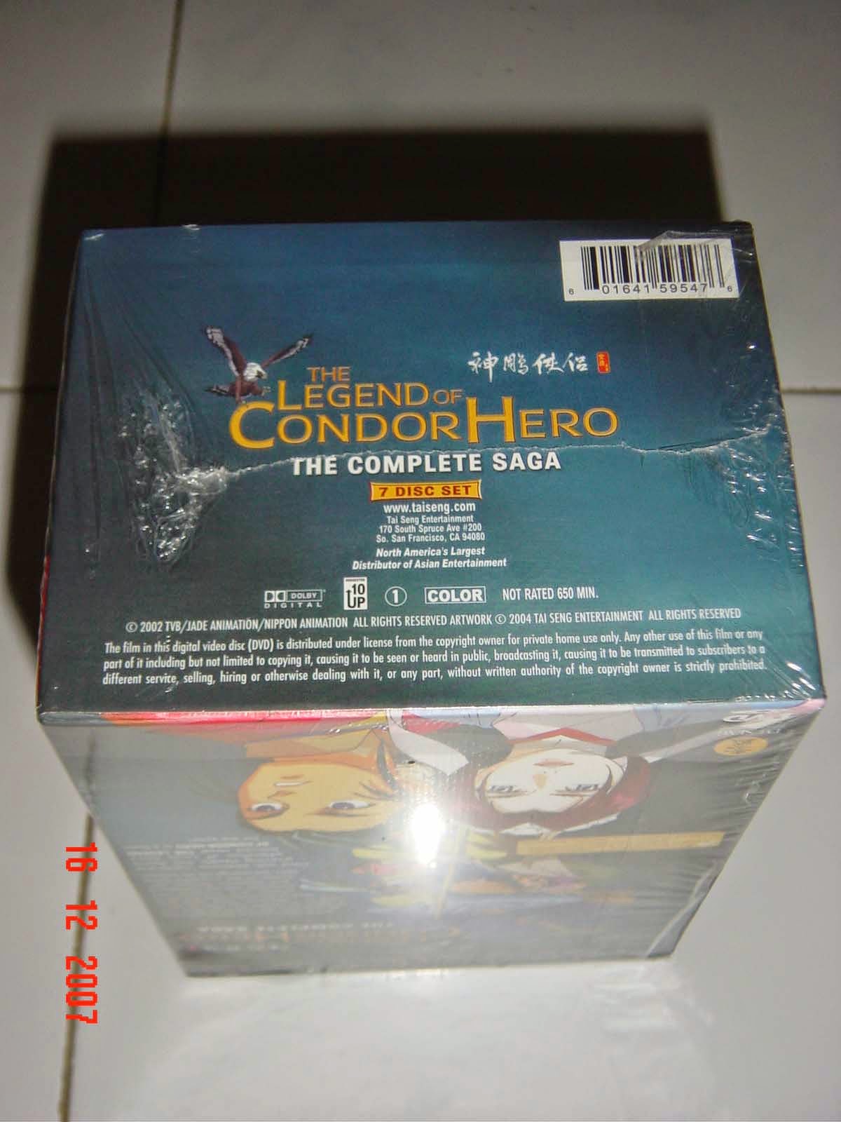 Dunia Nostalgia 80-an : Legend of Condor Hero Complete Saga (Animation) DVD