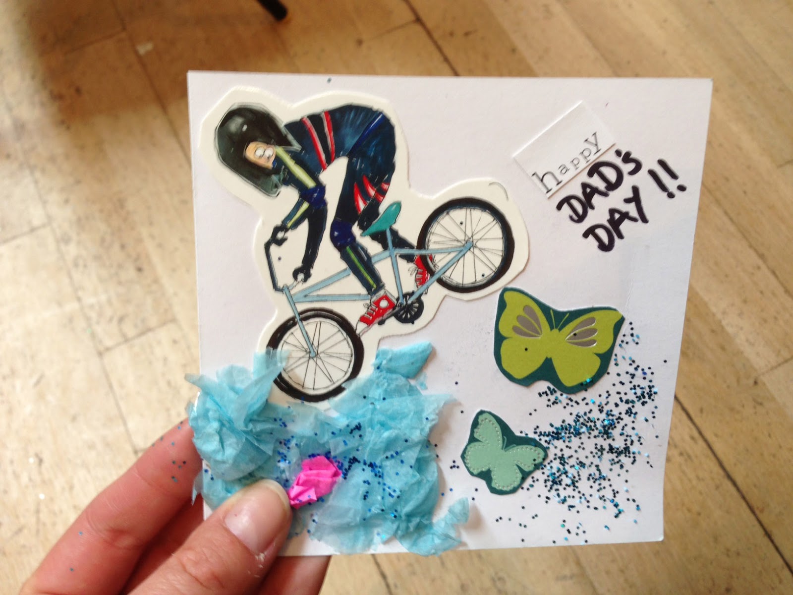 Toddler Arts and Crafts: June - Recycled Father's Day Card