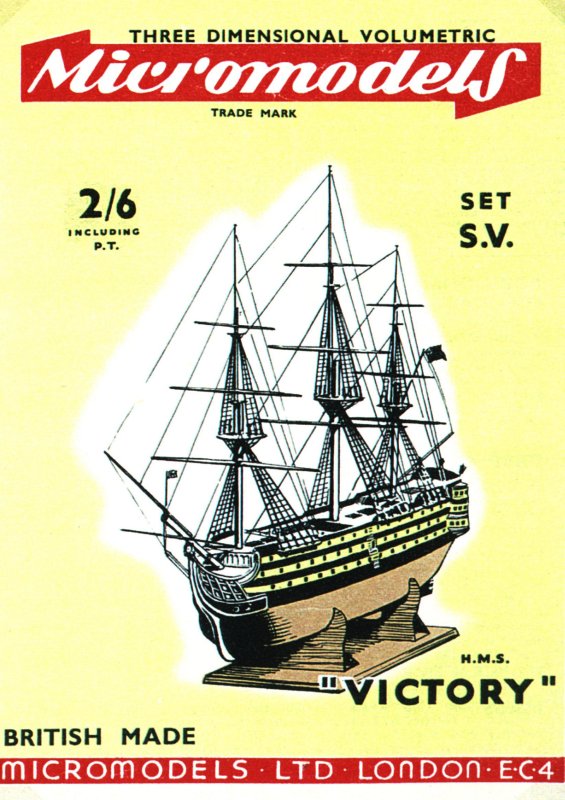 papercraft-database: Micromodels - H.M.S. Victory