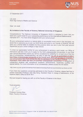 Welcome all!: Invitation to the Faculty of Science, NUS