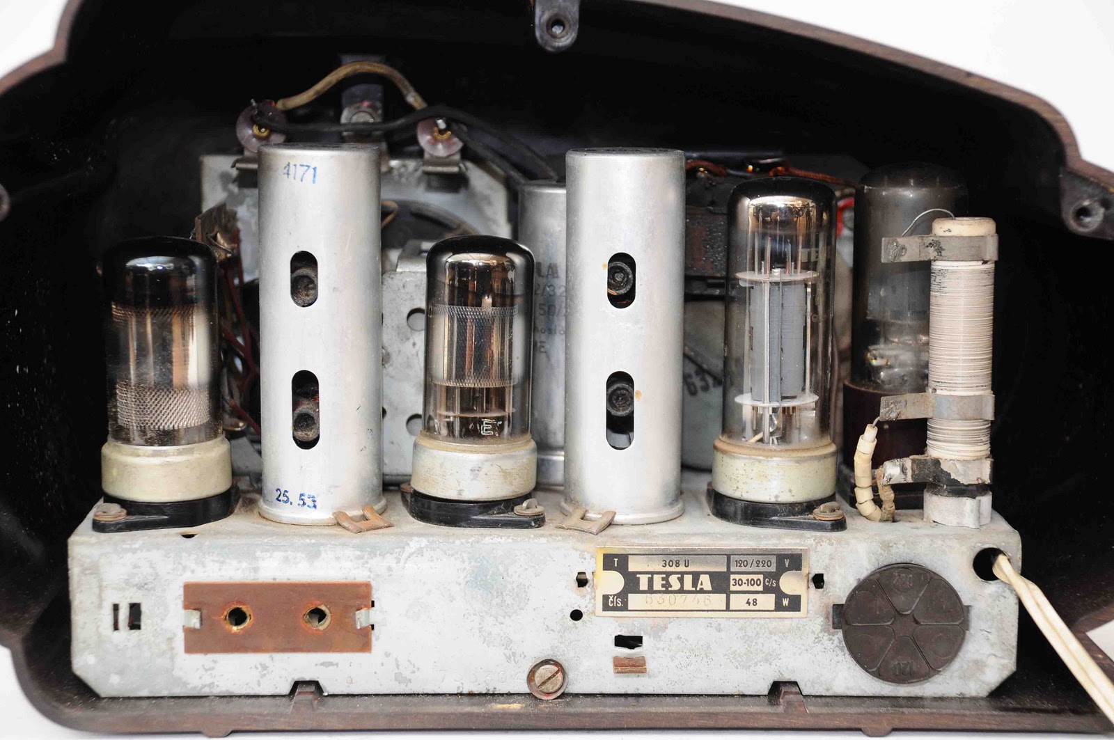 Old Vintage Gallery: Vintage Tesla Talisman Tube Radio 308U-Czechoslovakia