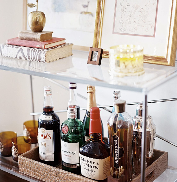 belle maison: Chic Bar Carts = Cocktail Ready