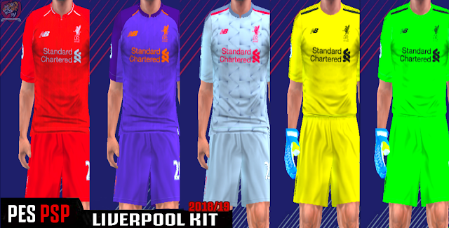 Liverpool 18/19 Kits - PES PSP (PPSSPP) - Berbagi