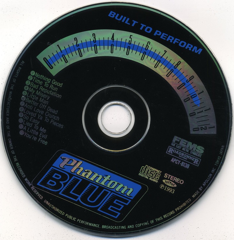 Cries from the Quiet World: Phantom Blue "Built To Perform"