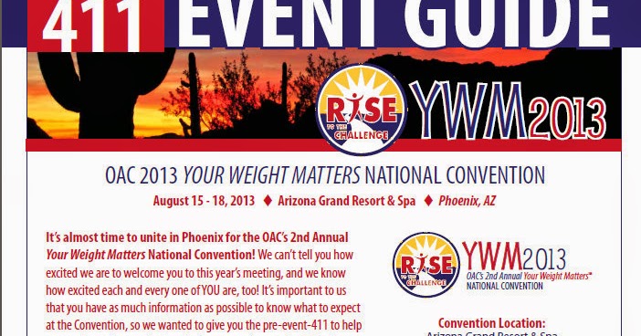 theworldaccordingtoeggface: Your Weight Matters 411 Event Guide Now Online