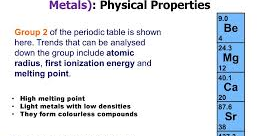 PERIODIC CLASSIFICATION: GROUP II ELEMENTS