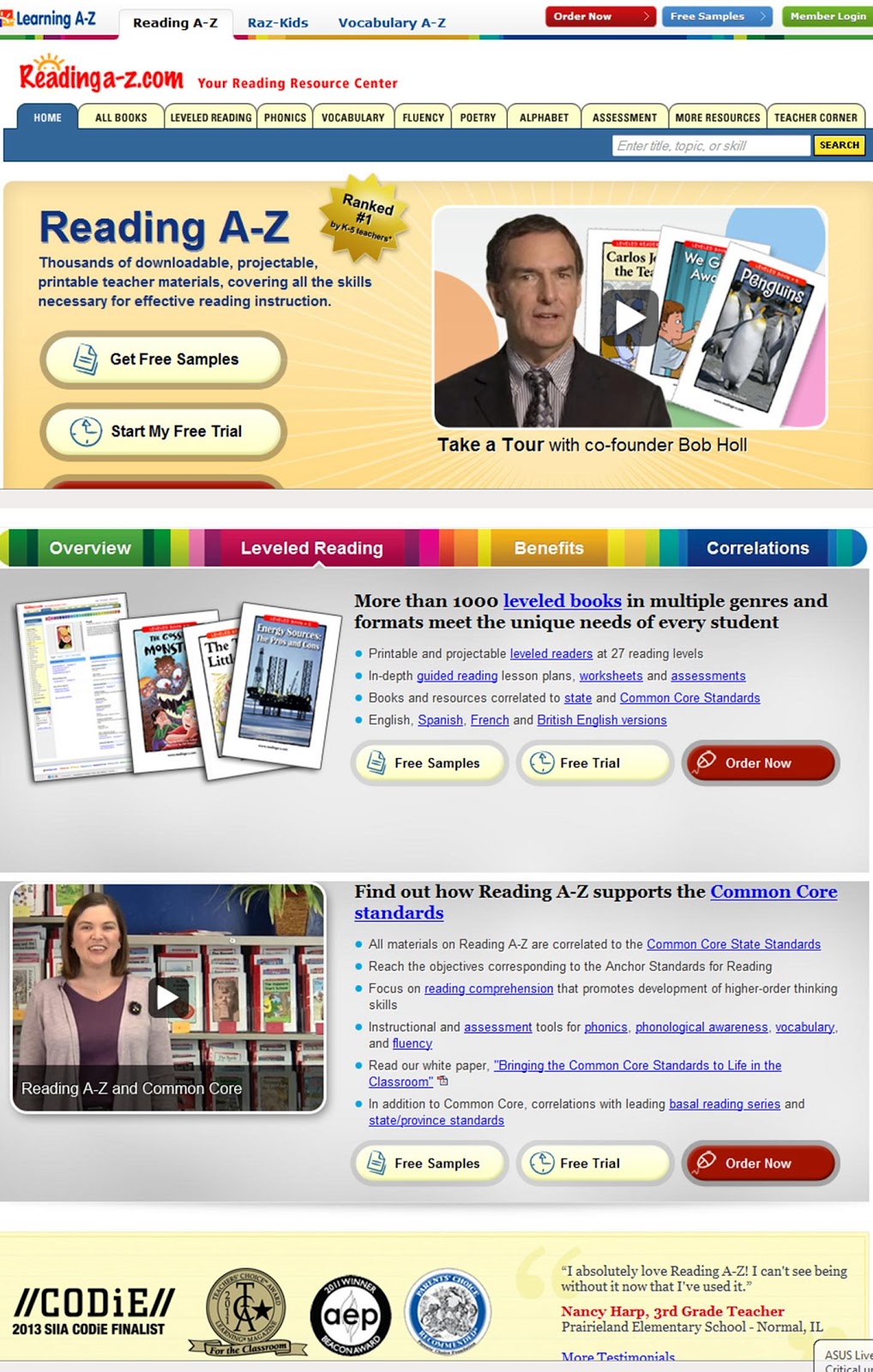 Reading A-Z ~ Start Reading Let Your World Bright