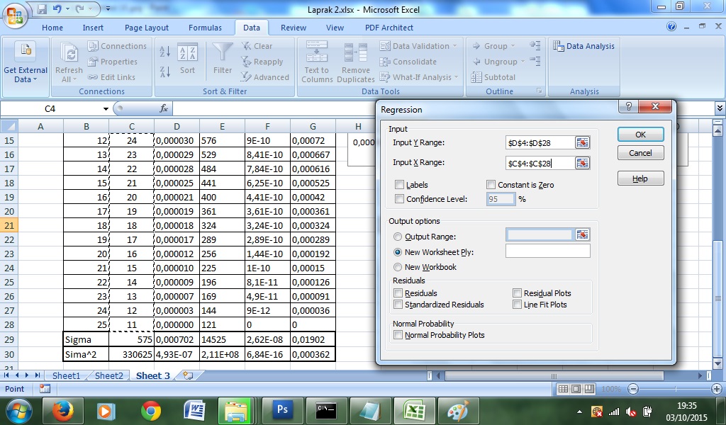 Geosains UI 2015: METODE LEAST SQUARE