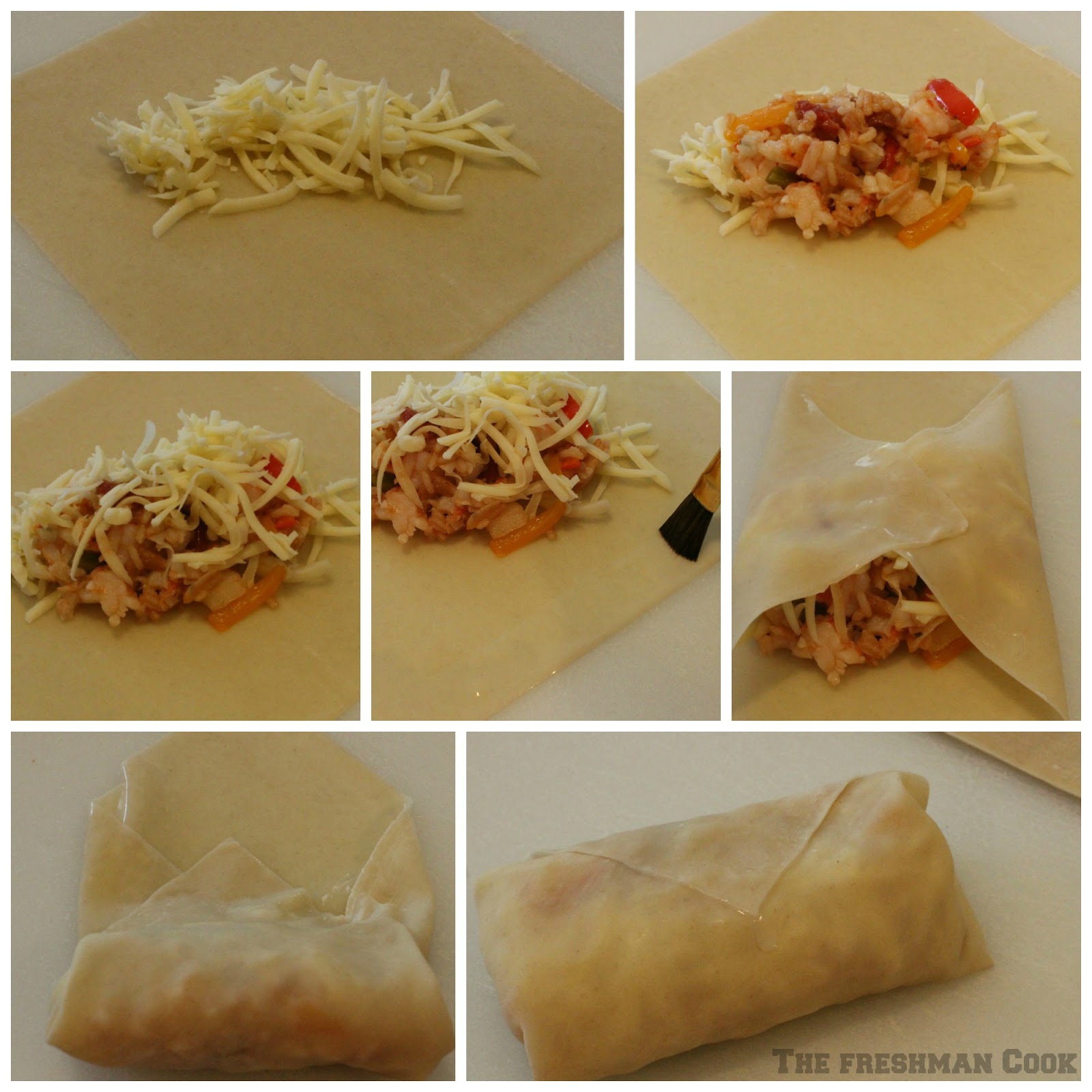 The Freshman Cook: Southwestern Shrimp Spring Rolls / #SundaySupper