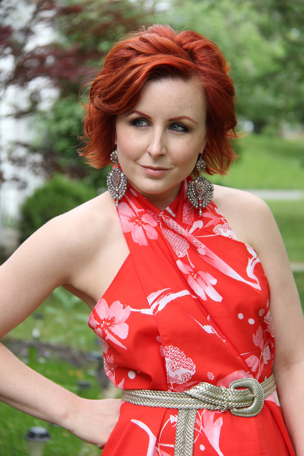 Thrift and Shout: Cute Outfit of the Day: Wrap Dress Part One