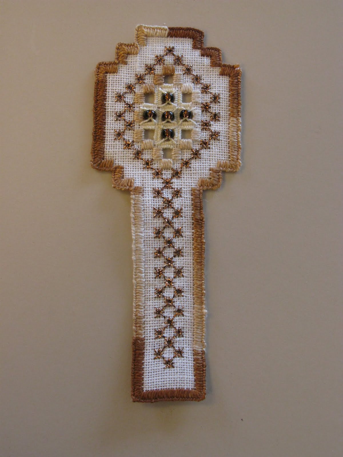 Darla's Bits and Pieces: Hardanger Bookmark