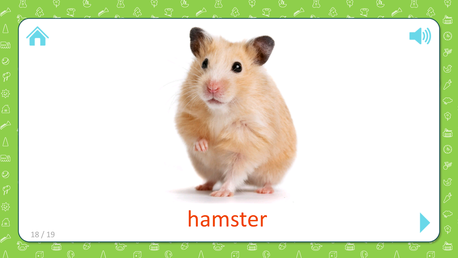 FlashCards For Kids: Hamster - Pets and Farm Animals - Flashcards for Kids