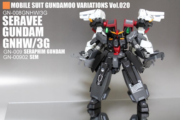 GUNDAM GUY: 1/144 GN-008GNHW/3G Seravee Gundam GNHW/3G - Painted Build
