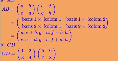 Perkalian Skalar Dengan Sebuah Matriks Operasi Aljabarnya Dilakukan ...