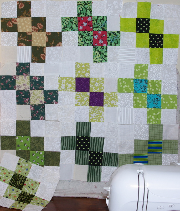Sane, Crazy, Crumby Quilting: The Green Green Scraps of Home