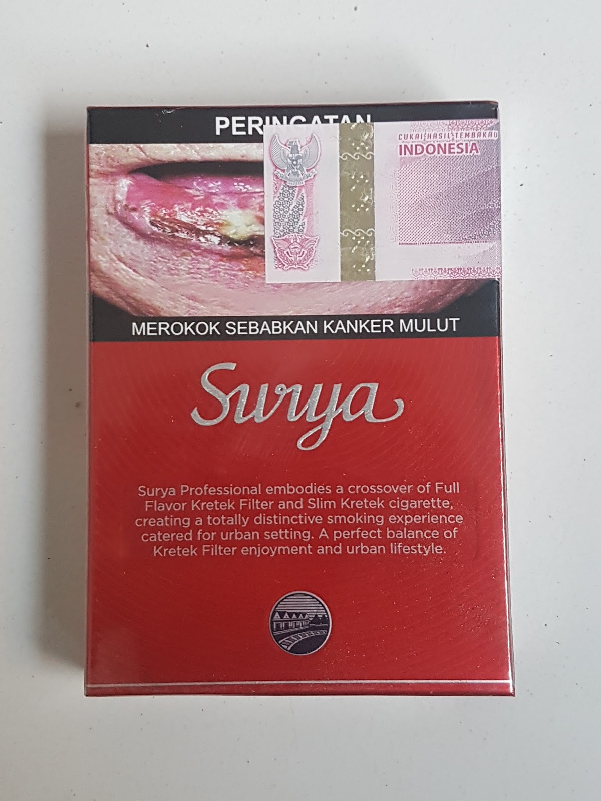 Surya PROfessional Merah, SKM Full Flavor dengan Ukuran Batang Slim ...